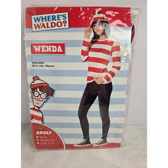 Spirit | Other | Wheres Waldo Wenda Costume Adult Smallmedium 4 Shirt ...